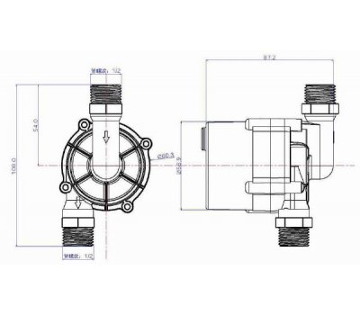 TL-B10-B12-0905 насос циркуляционный 12 вольт Topsflo|Купить в Москве ...
